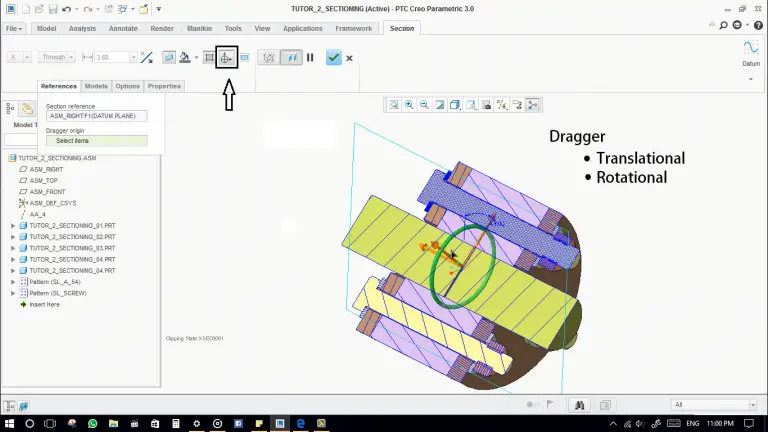 Sections in Creo-Offset, Zone Sections, Full(Unfold), Full(aligned) in ...