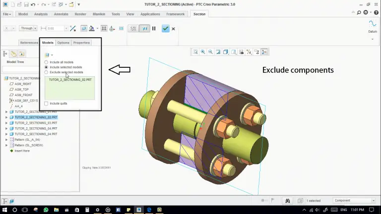 Sections in Creo-Offset, Zone Sections, Full(Unfold), Full(aligned) in ...
