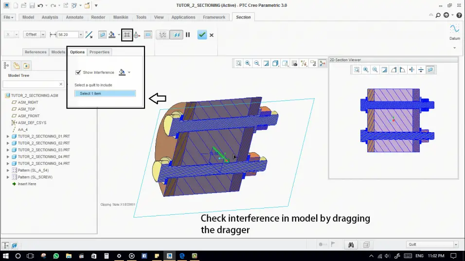 Sections in Creo-Offset, Zone Sections, Full(Unfold), Full(aligned) in ...
