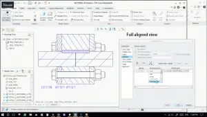 Sections in Creo-Offset, Zone Sections, Full(Unfold), Full(aligned) in ...