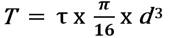 How to calculate the shaft diameter from the torque? - ExtruDesign