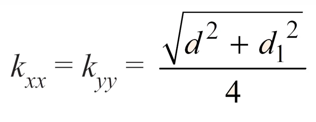 What are the different commonly used cross-section properties