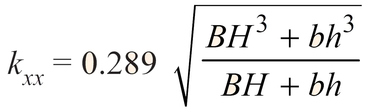 What are the different commonly used cross-section properties