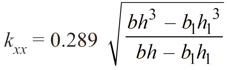 What are the different commonly used cross-section properties