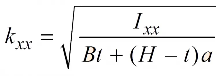 What are the different commonly used cross-section properties