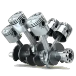 What list of basic engine Components? | Internal Combustion Engines