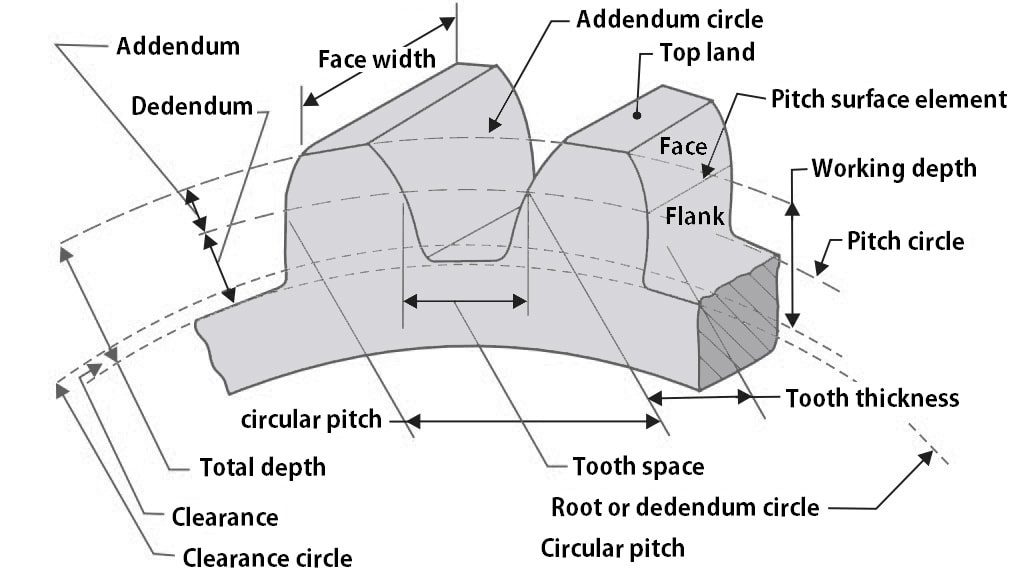 Gear Terminology Terms Used In Gears ExtruDesign Gear Terminology Terms Used In Gears ExtruDesign