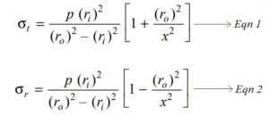 Stresses in Thick Cylindrical Shell - ExtruDesign