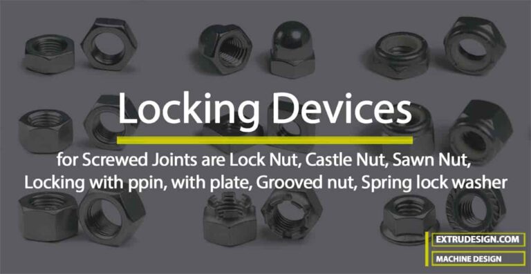 Locking Devices for Screwed Joints - ExtruDesign