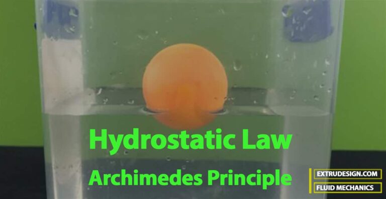 Hydrostatic Law & Archimedes Principle - ExtruDesign