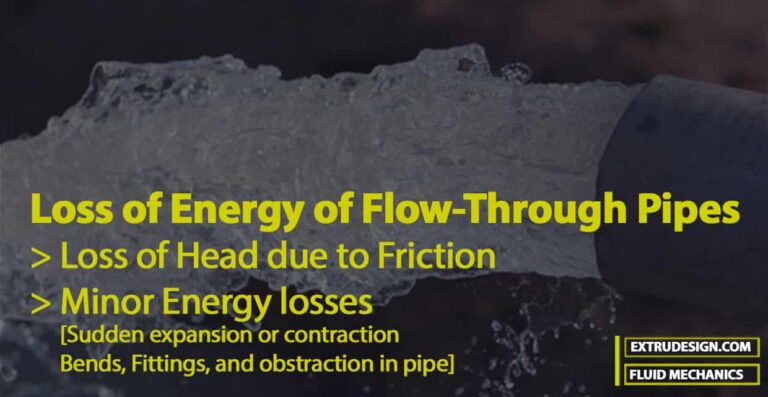 Energy Losses in Fluid Flow Through Pipe - ExtruDesign