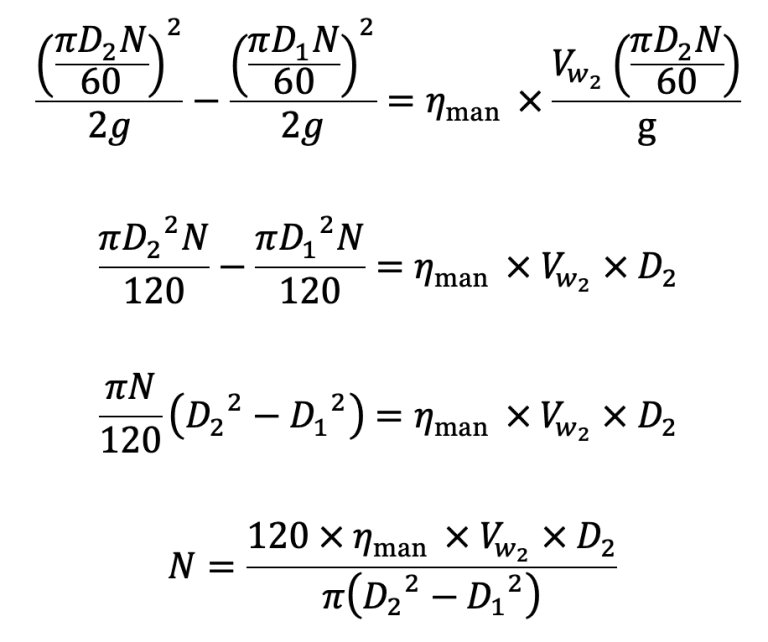 How to calculate Minimum starting speed of Centrifugal Pump?